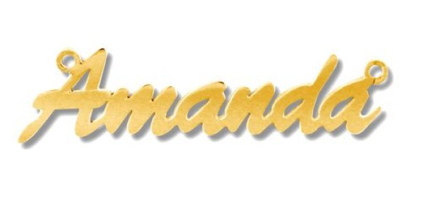 JNP013-Y | 9ct Yellow Gold Personalised Nameplate